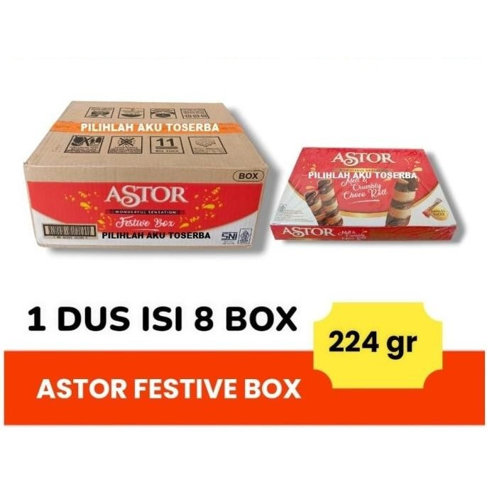 Jual Astor Coklat FESTIVE BOX 224 gr ( HARGA 1 DUS ISI 8 BOX per box ...