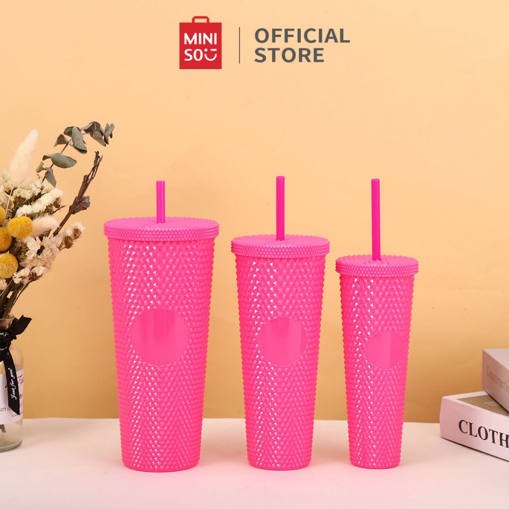 Jual Miniso Botol Minum Motif Durian Drinking Cup Plastic Tumbler 1 Set ...