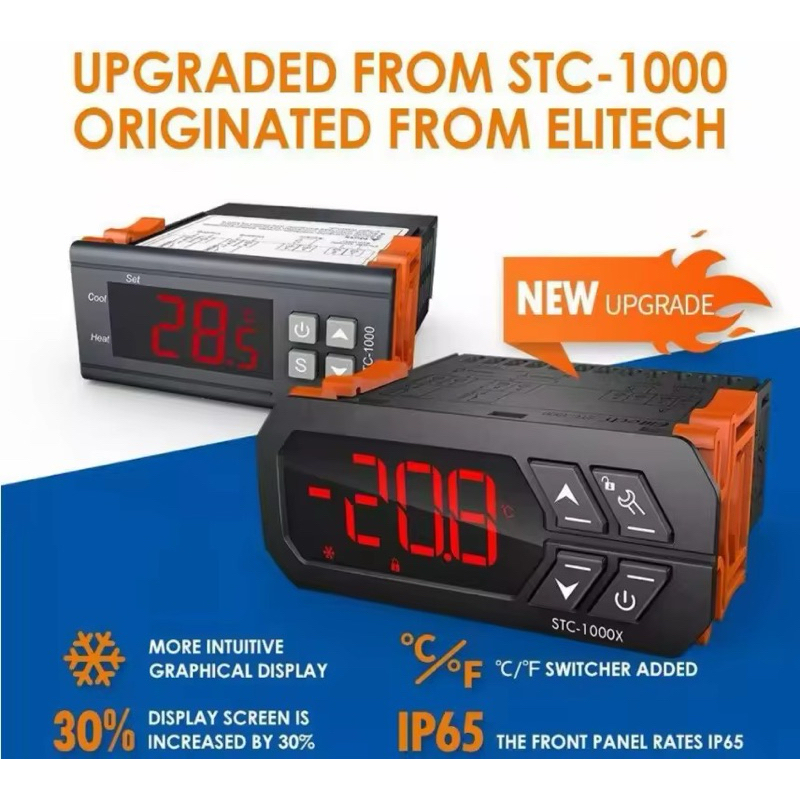 Jual Elitech STC-1000HX Temperature Controller Thermostat STC1000HX Probe | Shopee Indonesia