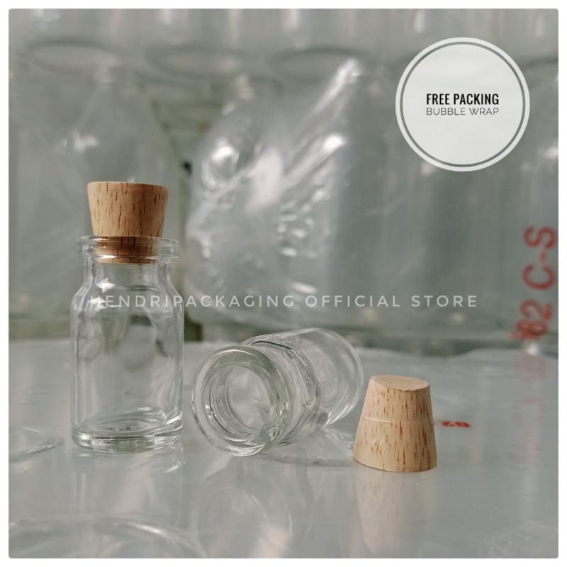 Jual Botol Kaca Vial 5ml Tutup Kayu Gabus Craft - Botol Kaca Tebal ...
