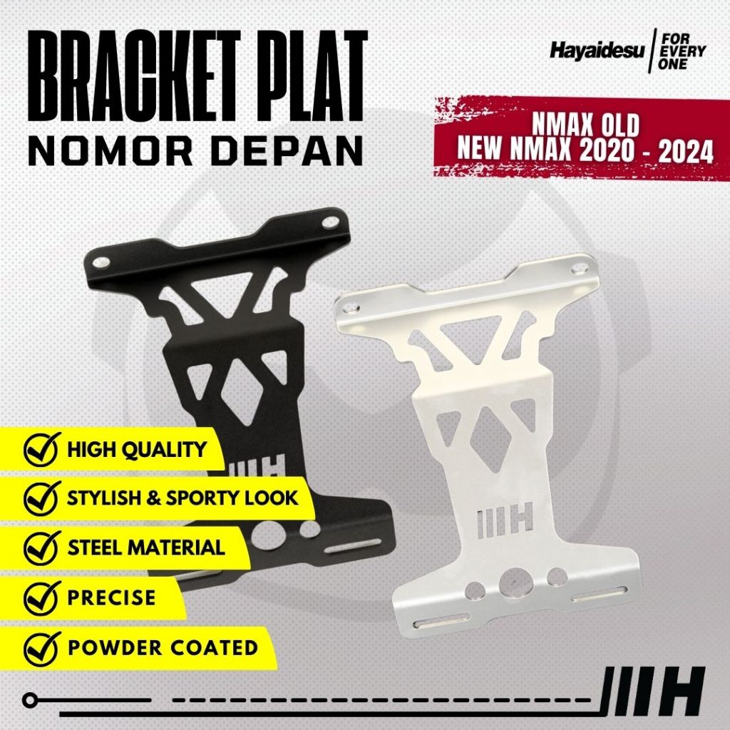 Jual Hayaidesu Bracket Plate Number Depan Yamaha NMAX OLD & New NMAX ...