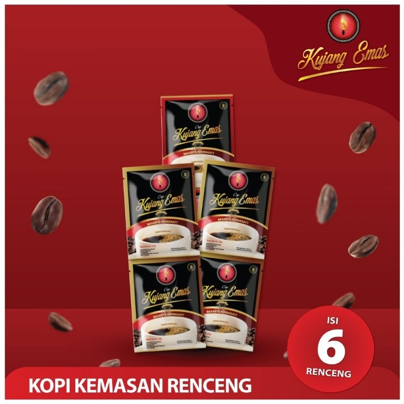 Jual Kopi Premium Asli Kujang Emas 25g Kemasan paket 6 renceng | Shopee ...