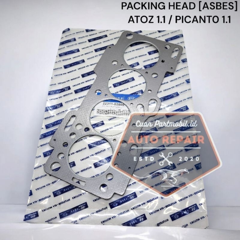 Jual PACKING PAKING CYLINDER HEAD ONLY ASBES GRAFIT KIA ATOZ 1.100CC PICANTO 1.100CC | Shopee ...