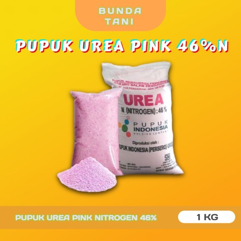 Jual Pupuk Urea Pink Nitrogen 46% menyuburkan Daun dan semua tanaman kemasan 1kg | Shopee Indonesia