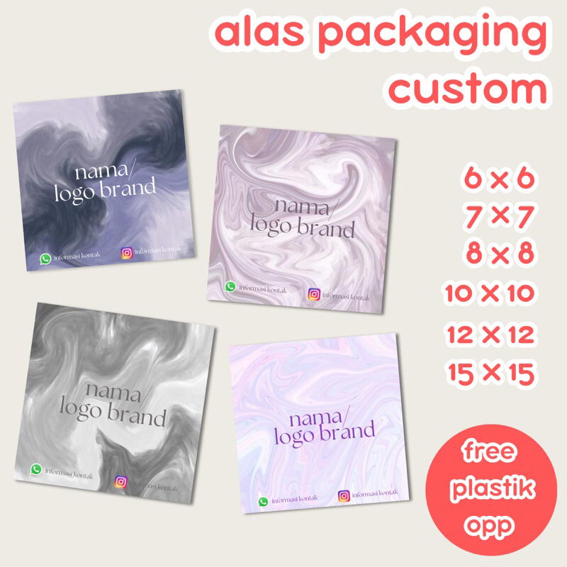 Jual Alas Packaging Custom | Alas Packaging | Alas Packaging Aesthetic ...