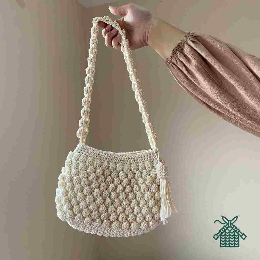 Jual FIORELLA SHOULDER BAG/ TAS RAJUT HANDMADE/ TAS AESTHETIC | Shopee ...