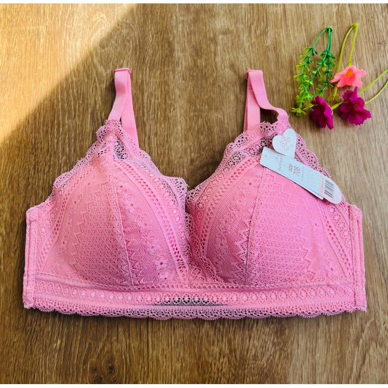 Jual YOUNG HEARTS PUSH UP BRA TANPA KAWAT SIZE B70 32B BRA PINK | Shopee Indonesia
