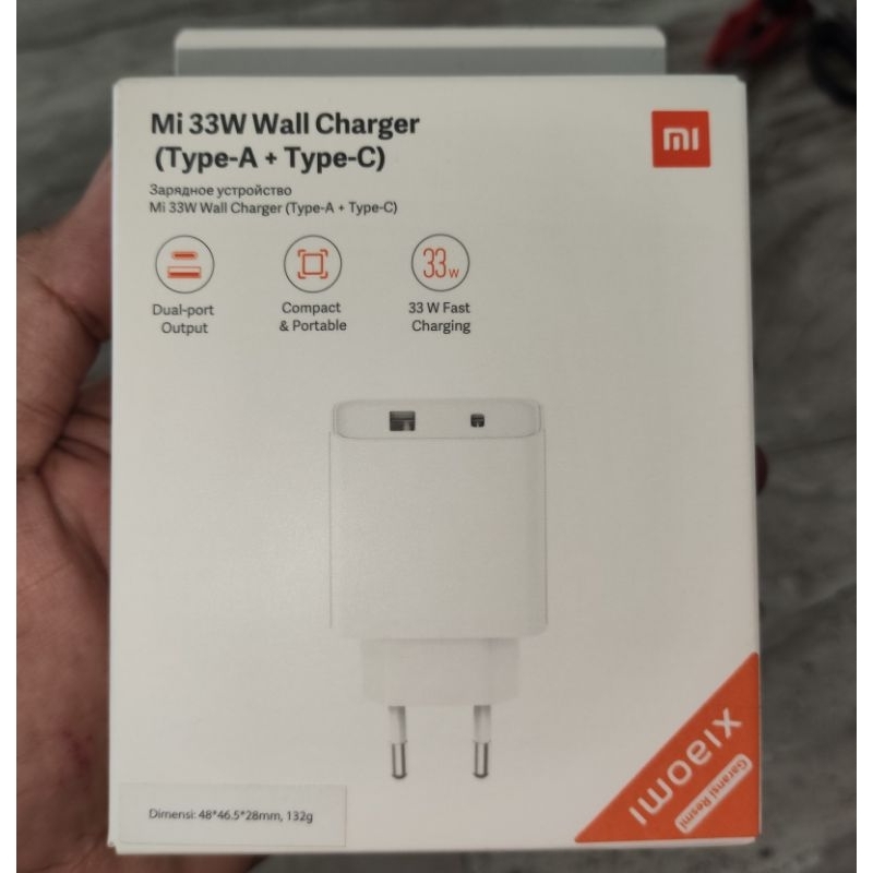 Jual Xiaomi Mi 33W Wall Charger (Type-A+Type-C) - Garansi Resmi ...