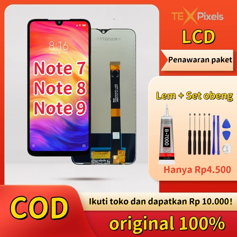 Jual 【Original】LCD Redmi Note7 / Note8 / Note9 / Note7 pro / Note8t / Note9T Layar Touchscreen ...
