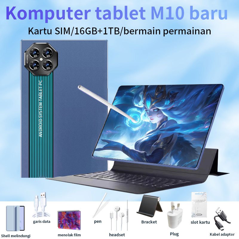 Jual [8 Free Gifts] Cheap and High Quality Tablet Android-16GB+1024GB ...