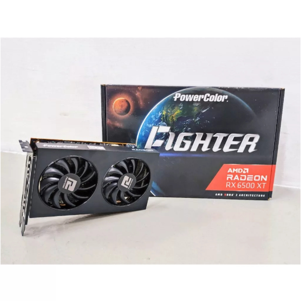 Jual POWERCOLOR VGA AMD RADEON RX 6500 XT FIGHTER 4GB GDDR6 3Y | Shopee ...