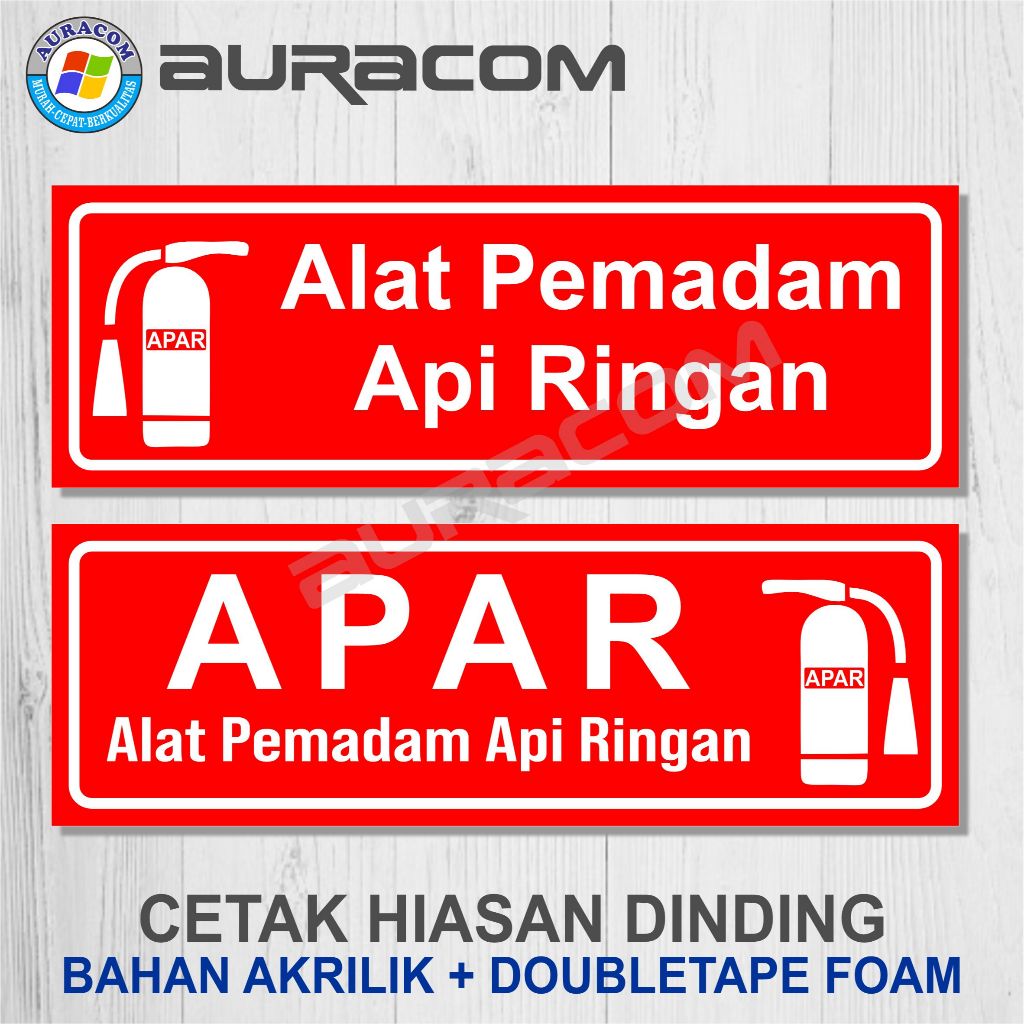 Jual SIGN PAPAN RAMBU ALAT PEMADAM API RINGAN STIKER APAR FIRE ...