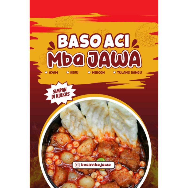 Jual 1 BUNGKUS kemasan BASO ACI MBA JAWA | Shopee Indonesia