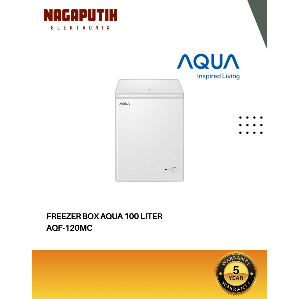 Jual Aqua Chest Freezer Box 100 Liter AQF-120MC Anti Bacteria Garansi ...