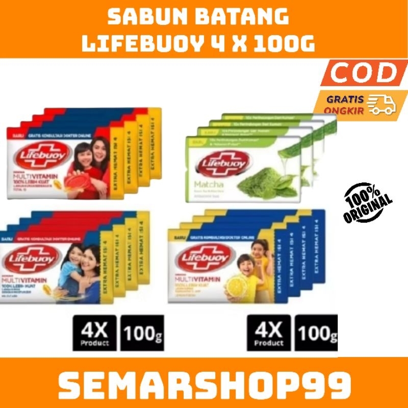 Jual LIFEBUOY Sabun Batang 4pcs x 100gr | Shopee Indonesia