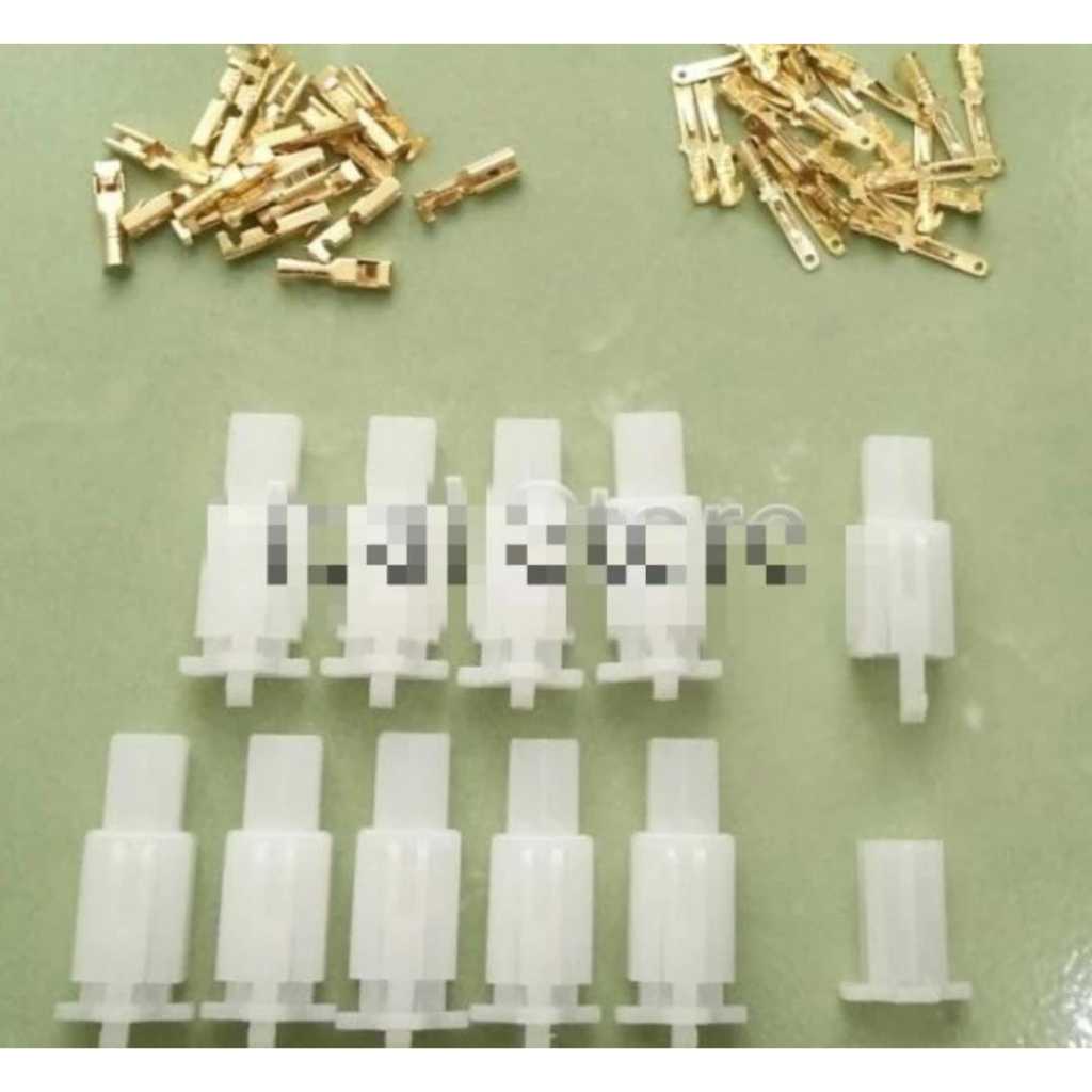Jual RD1121 Socket Kabel 2 Pin Kecil Male Female 10set soket motor ...