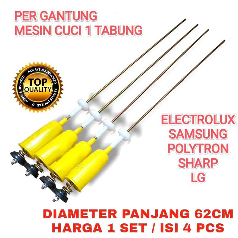 Jual PER GANTUNG MESIN CUCI TOP LOADING/1 TABUNG 1SET(4PCS) | Shopee ...