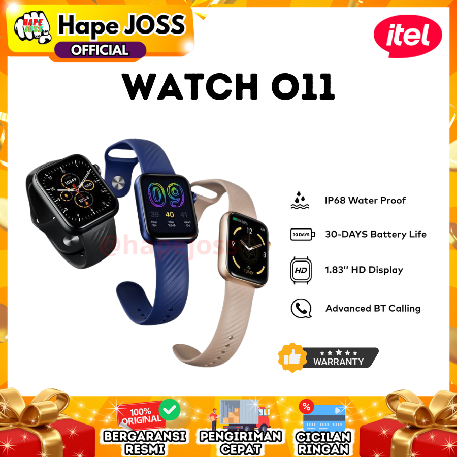 Jual ITEL SmartWatch O11 Smartband | jam tangan smartwatch|Tahan Air ...