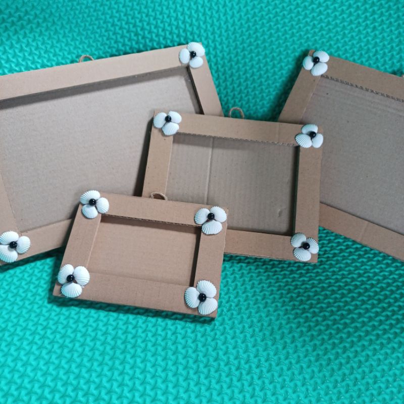 Jual bingkai/frame/figura dari kardus dan cangkang kerang | Shopee ...