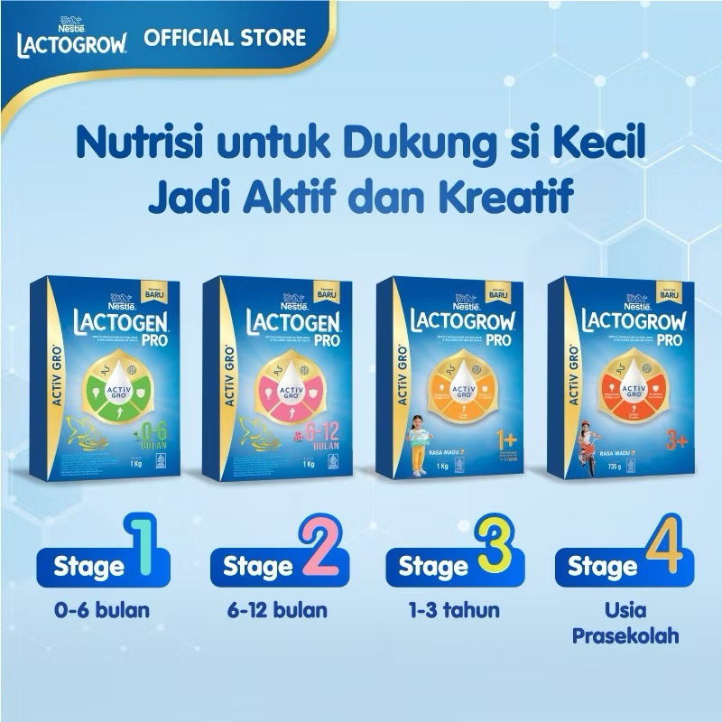 Jual [JATIM] LACTOGEN 1 & 2 1kg 735gram / LACTOGROW 3&4 1kg 735gram ( 0 ...