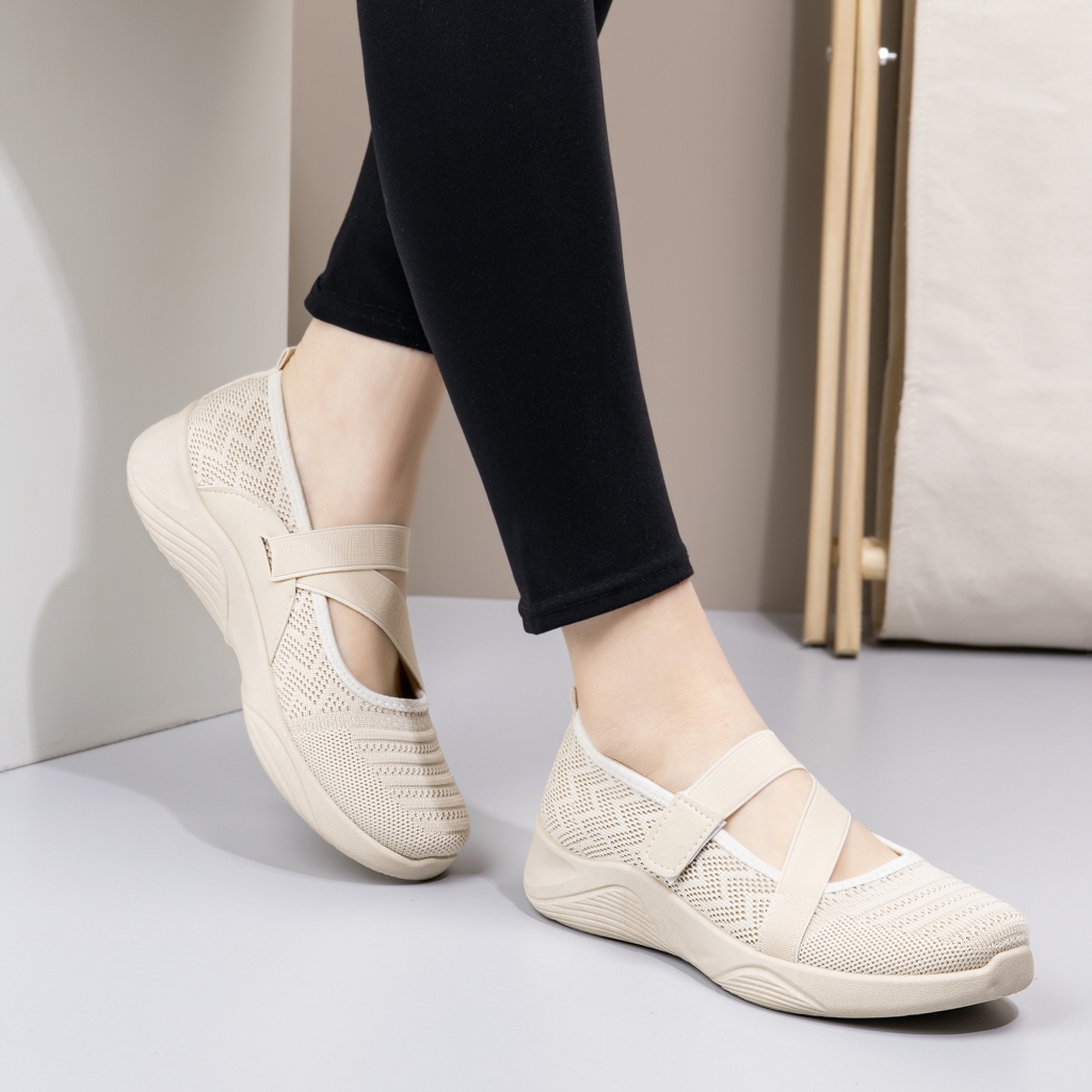 Jual COLLIN Sepatu Slip On Rajut Selop Wanita Dewasa Sporty Comfy ...