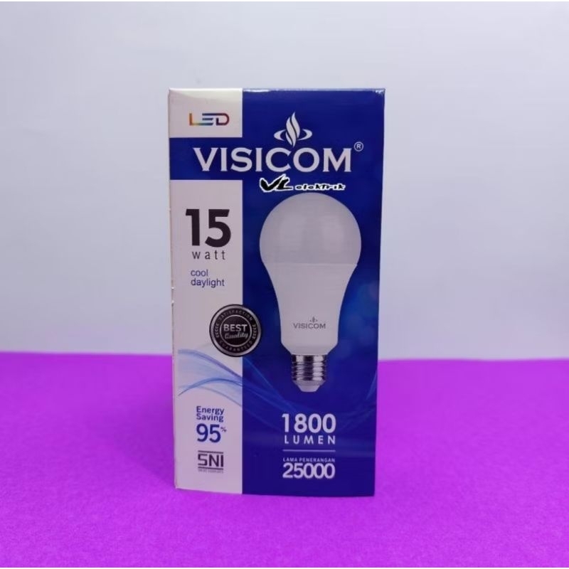 Jual VISICOM LAMPU LED 15 WATT NYALA SUPER TERANG GARANSI 1 TAHUN | Shopee Indonesia