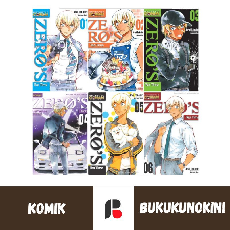 Jual (Original, Segel) Komik Detektif Conan Zero's/Zeros Tea Time Vol 1 2 3 4 5 6 (Tamat ...