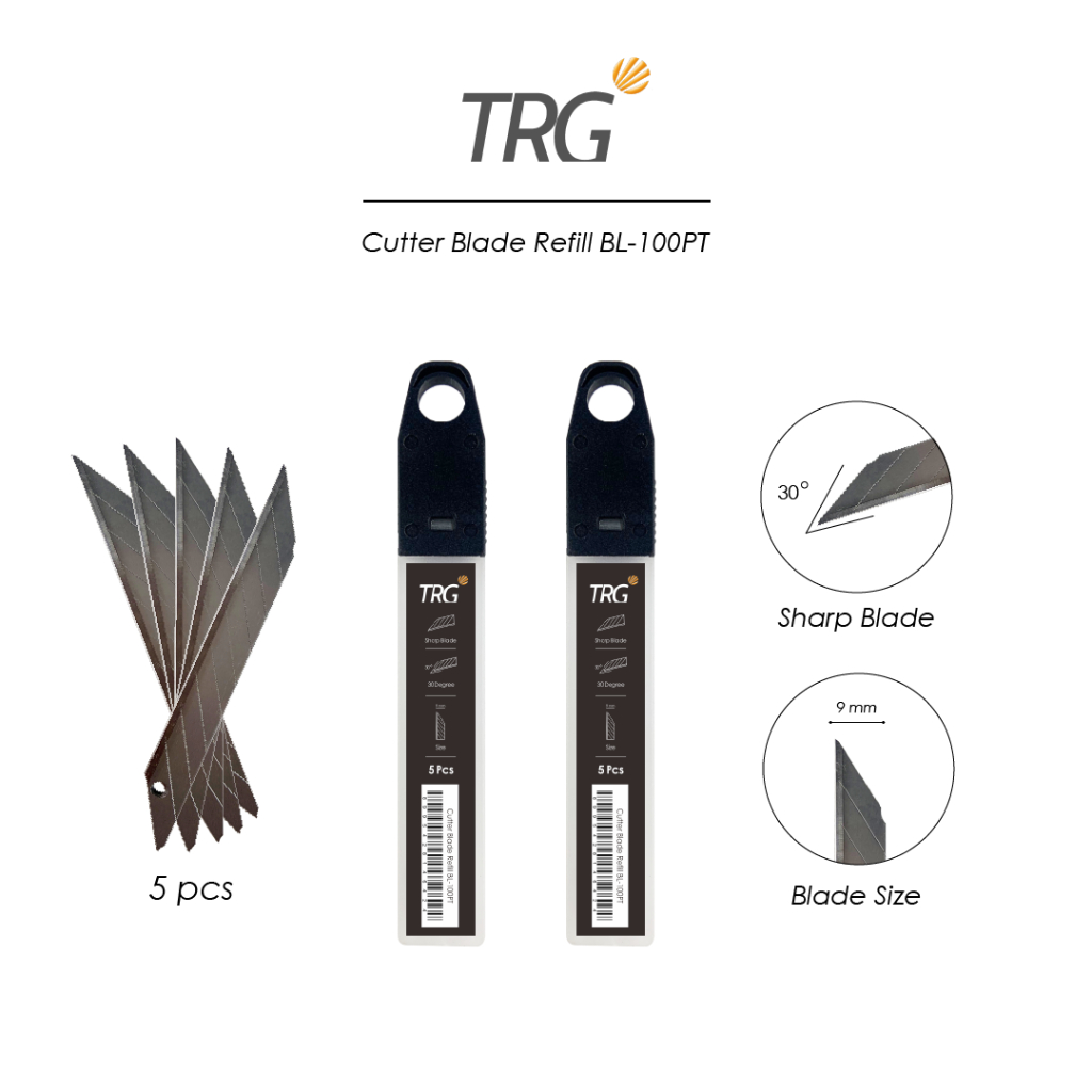 Jual TRG Cutter Blade 30 Derajat BL-100PT - Refill Pisau Cuter Kecil ...