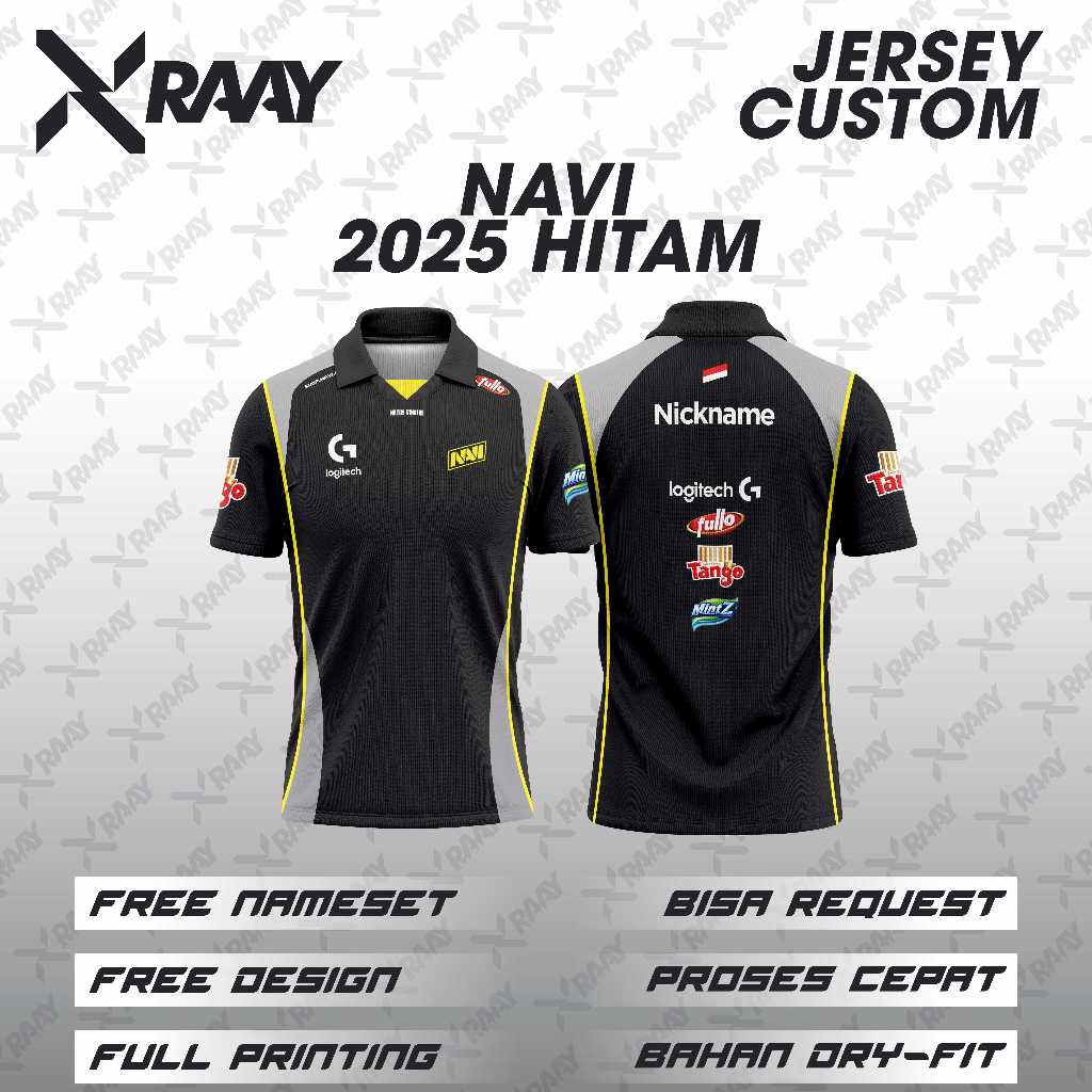 Jual JERSEY NAVI 2025 HJITAM CUSTOM FREE NAME SET | Shopee Indonesia