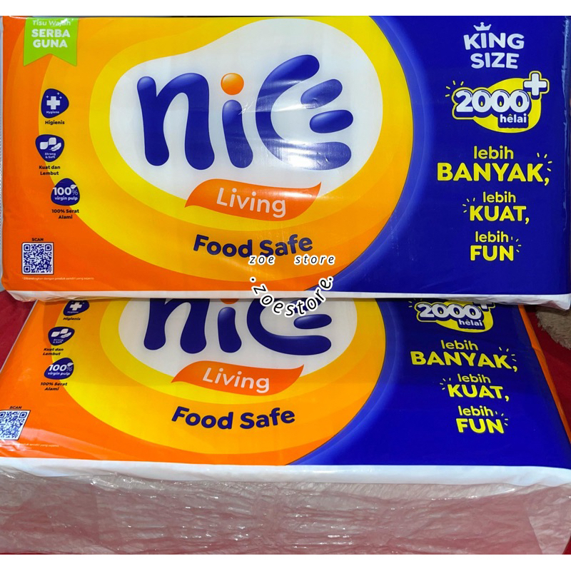 Jual TISSUE NICE 1000gram 2 ply/TISSUE WAJAH 2000+ HELAI | Shopee Indonesia