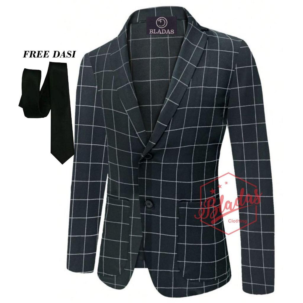 Jual Jas Blazer Tartan Kotak-kotak / Jaz Kotak-kotak Pria / Jas Motif ...