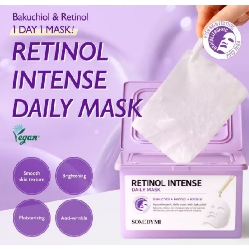 Jual SOME BY MI RETINOL INTENSE DAILY MASK (30pcs in 1) | Shopee Indonesia
