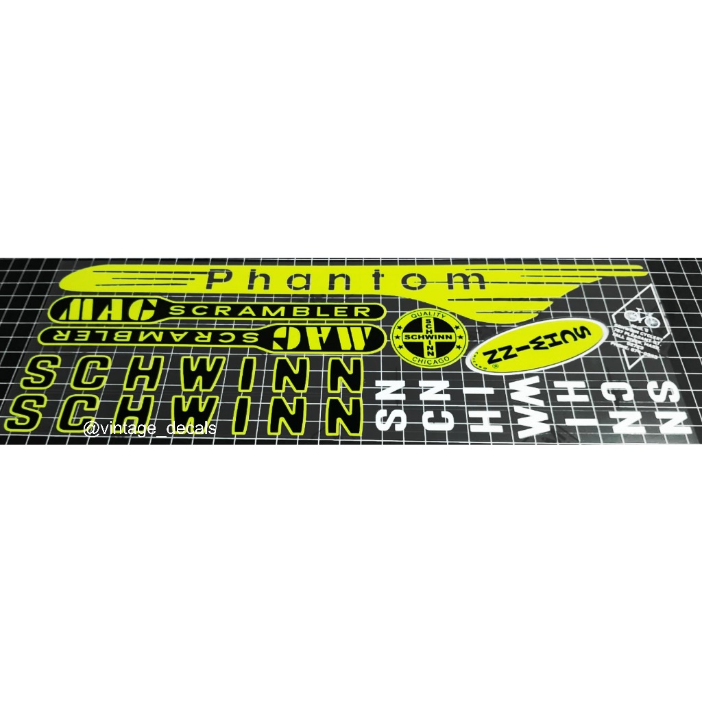 Jual sticker decals replacement SCHWINN scrambler 36-36 phantom ...