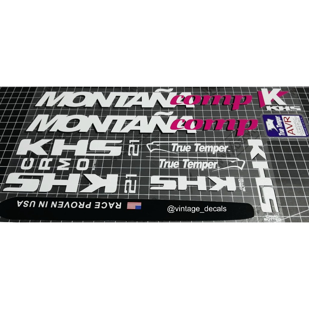 Jual sticker sepeda KHS MONTANA pro comp team ALL VARIAN (TRUE TEMPER ...