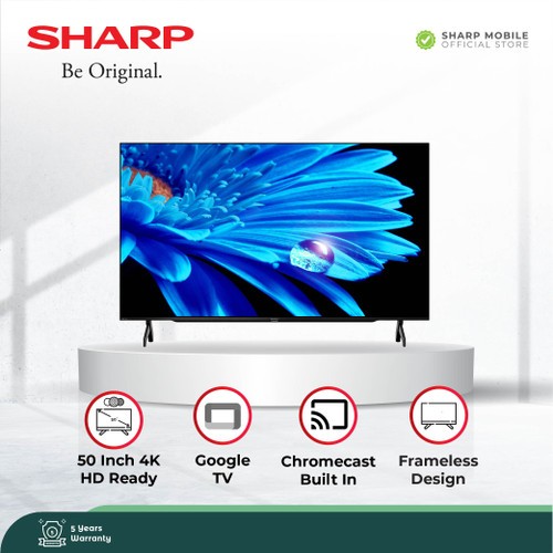 Jual SHARP 50 Inch 4K Frameless Google TV 4T-C50FK1I | Shopee Indonesia