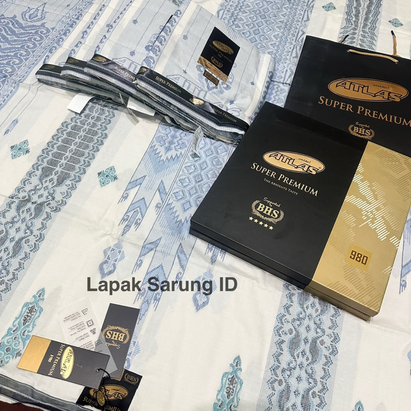 Jual Sarung ATLAS Super Premium 980 Gold Hitam Putih Original | Sarung ATLAS Super Premium 920 ...