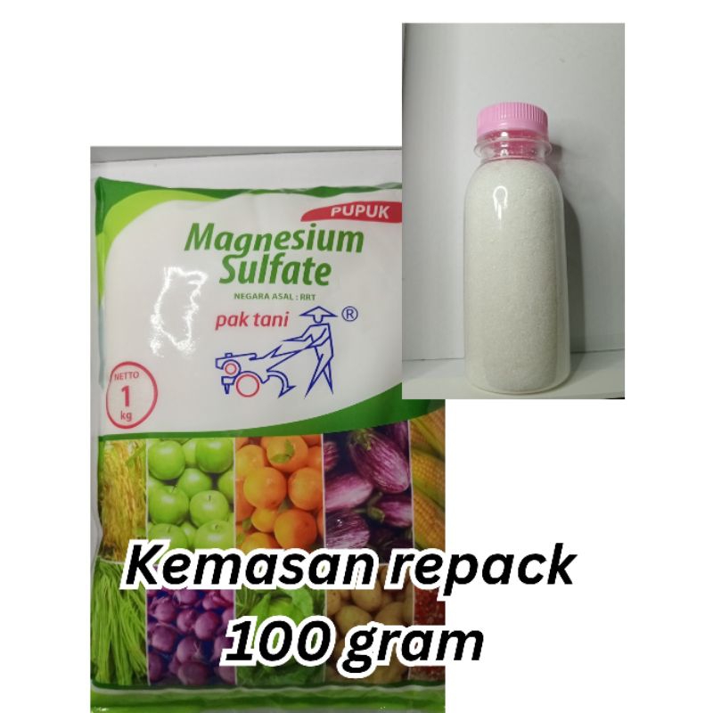 Jual PUPUK MAGNESIUM SULFATE PAK TANI /pupuk magnesium sulfate kemasan repack 100gram/100gr ...