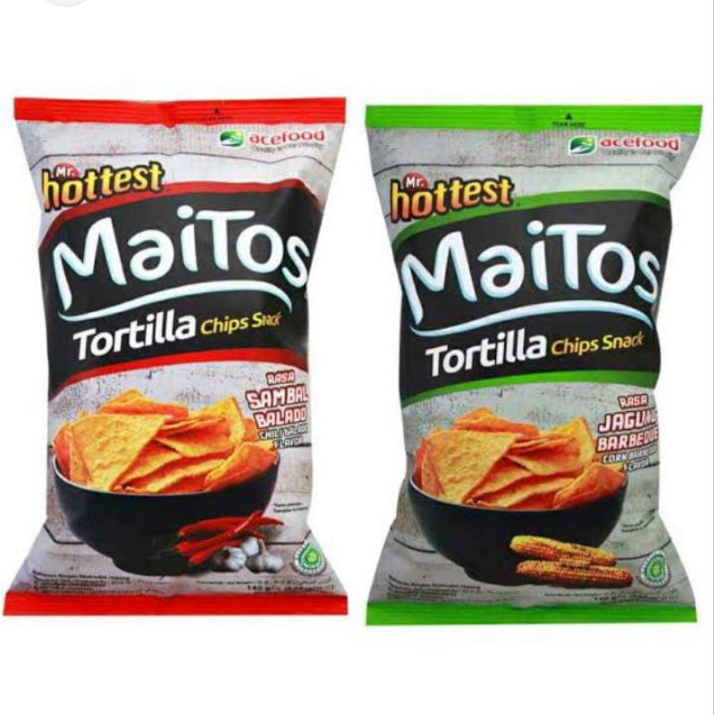 Jual Snack Mr Hottest Maitos Tortila/Chiki Maitos Jagung Bbq/Rasa ...