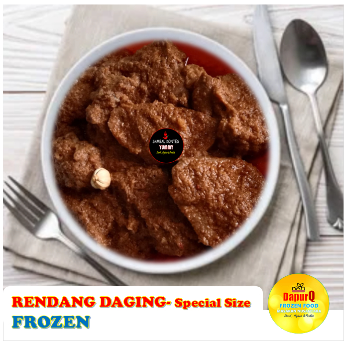 Jual Rendang Daging Special 200 Gr kemasan Frozen Enak dan Murah ...