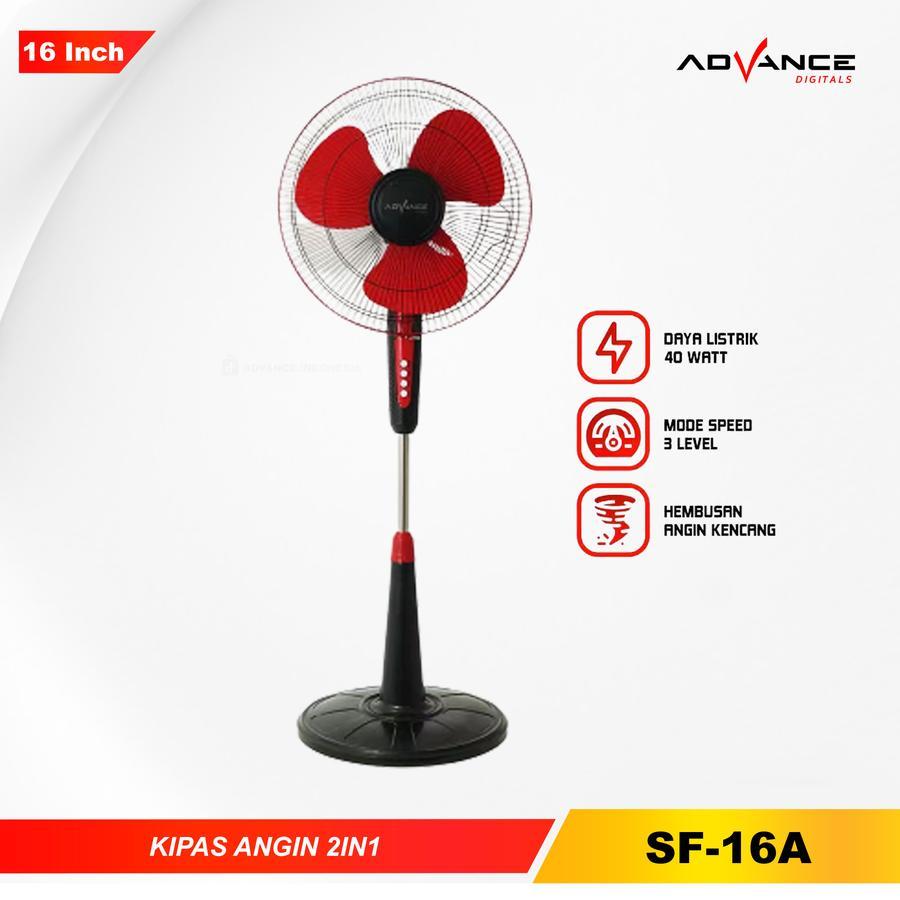 Jual Advance Kipas Angin Berdiri Stand Fan 16" Advance SF-16A Fan Kipas Angin Stand 16inch ...