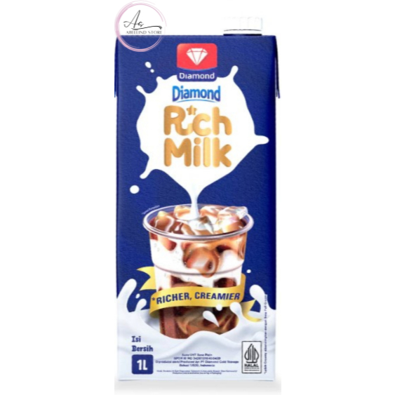 Jual DIAMOND UHT RICH MILK 1 LITER | Shopee Indonesia