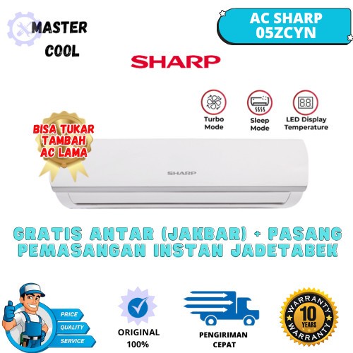 Jual AC SHARP AH- 05ZCYN 5 ZCYN 0,5PK 1/2PK | Shopee Indonesia