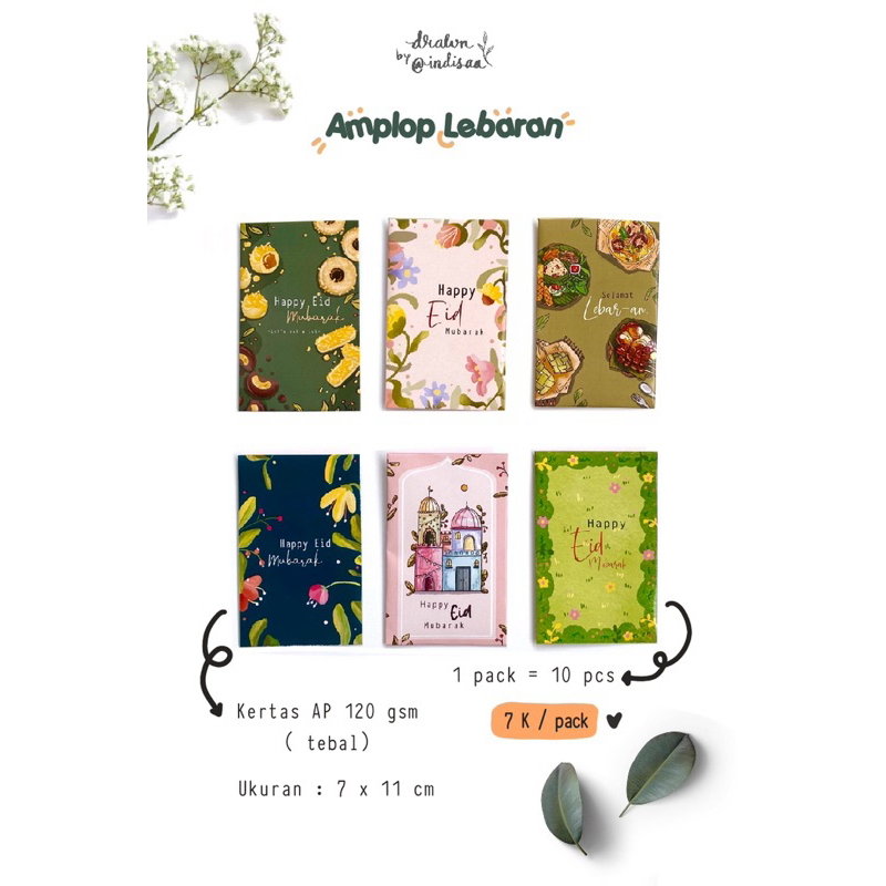 Jual amplop lebaran/amplop estetik/ amplop lucu / amplop uang / amplop ...