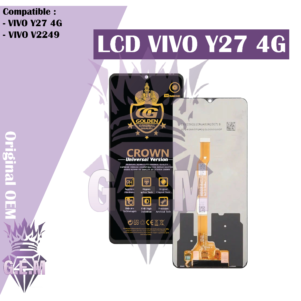 Jual LCD TOUCHSCREEN VIVO Y27 4G / V2249 FULLSET COMPELTE | Shopee ...