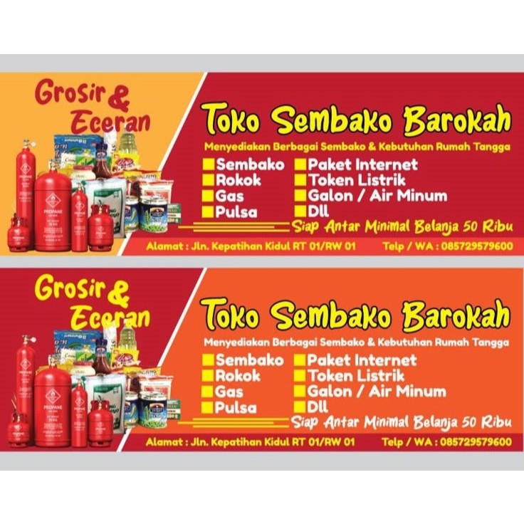 Jual CETAK SPANDUK BANNER TOKO CUSTOM MURAH GRATIS DESAIN | Shopee ...