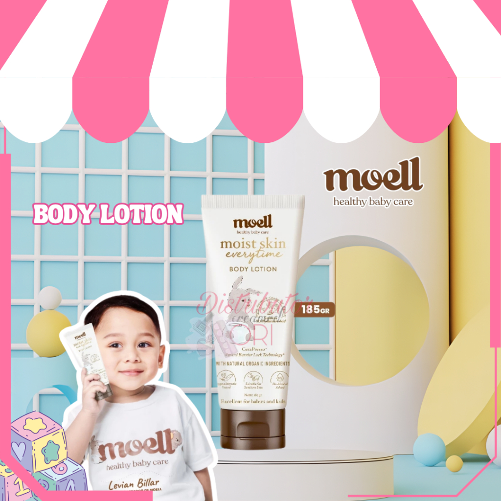 Jual Moell Body Lotion Bayi 185ml - Body Lotion Baby With Organic ...