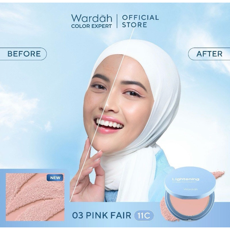 Jual WARDAH Lightening Powder Foundation Light Feel 12 g - Two Way Cake - TWC Light Feel - Bedak ...