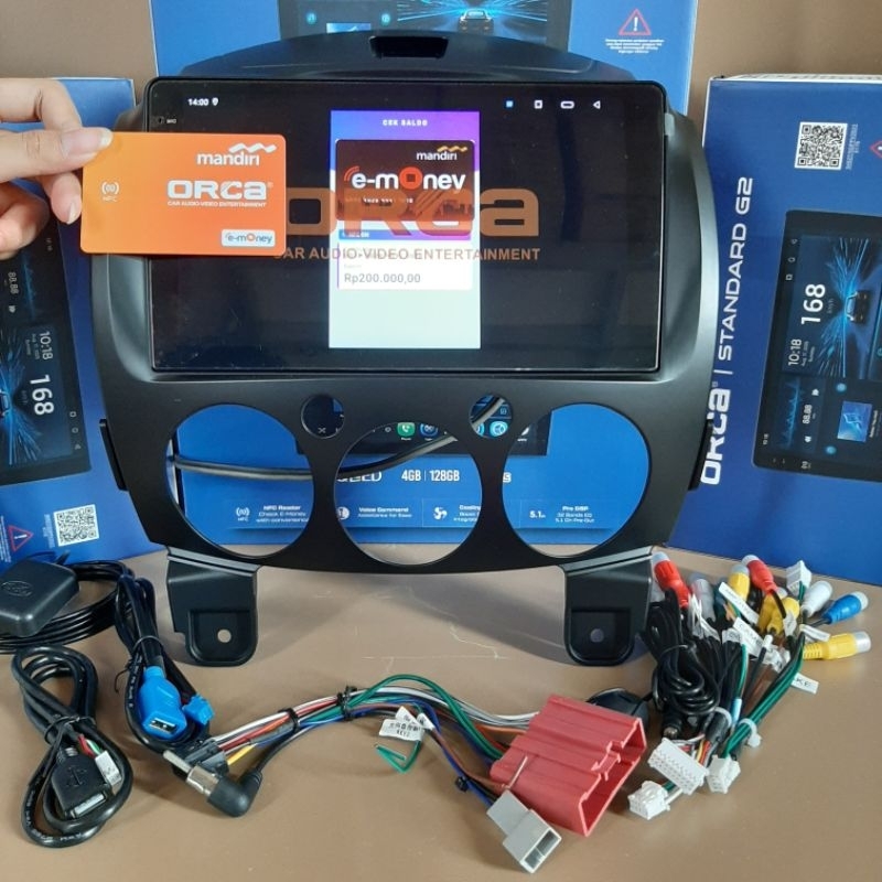 Jual HEAD UNIT ANDROID MAZDA2 ANDROID 9 INCH ORCA STANDARD G2 NFC RAM 4 ...