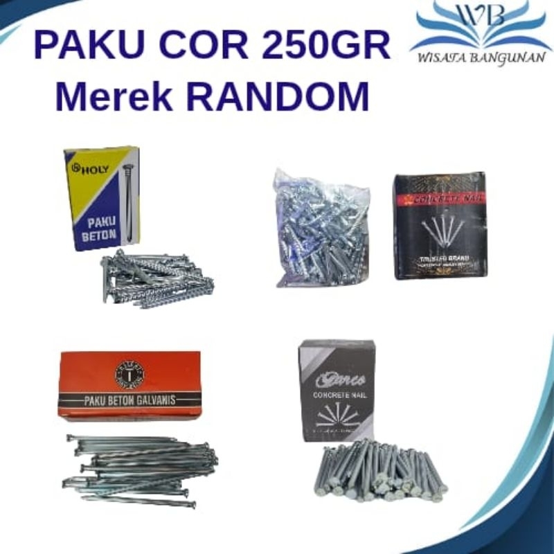 Jual Paku Cor / Paku Beton Putih 1" 1¼" 1½" 2" 2½" 3" 4" 5" | Shopee ...