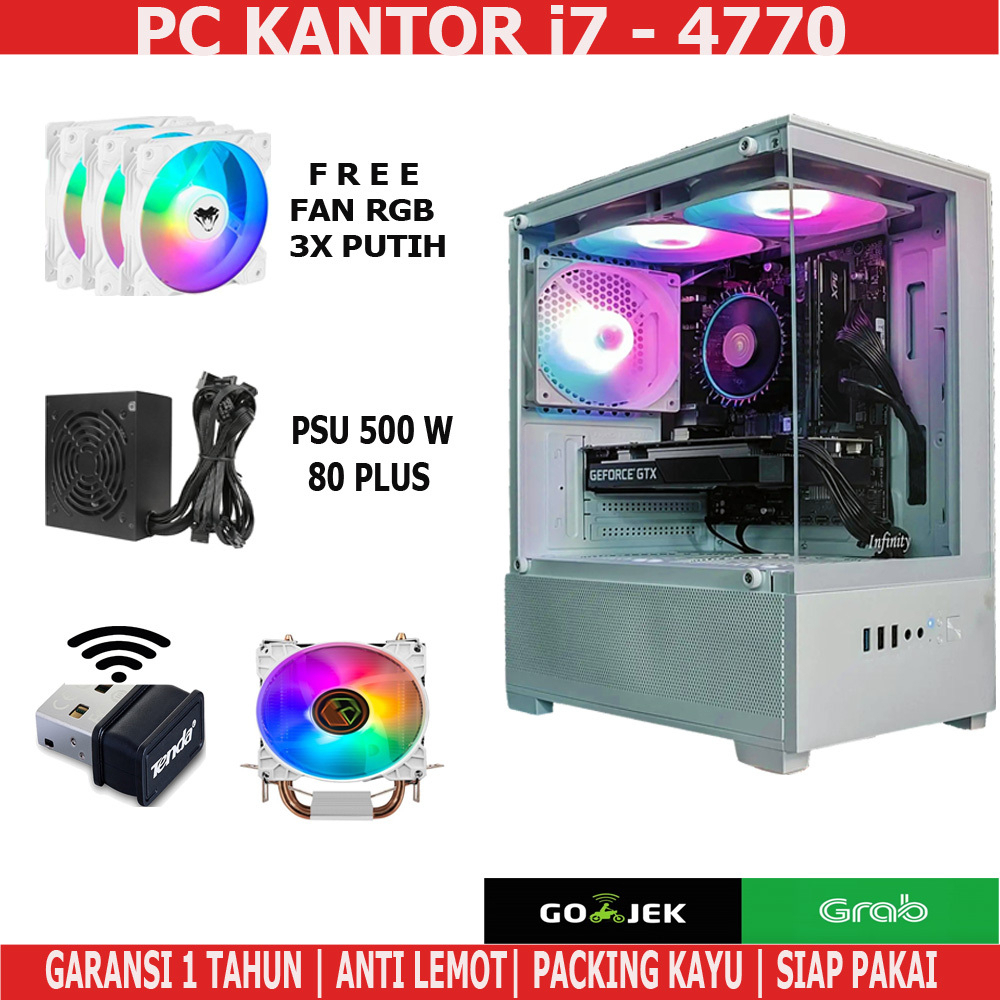 Jual CPU KOMPUTER/PC RAKITAN KANTOR/ADMIN/SEKOLAH i7-4770 / i7-3770 / i5-2400 / i5-4570 / i5 ...